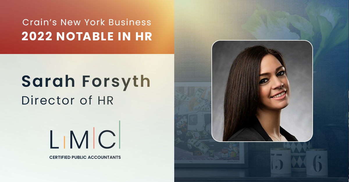 LMC - Sarah Forsyth is named a Crain's New York Business Notable Leader ...