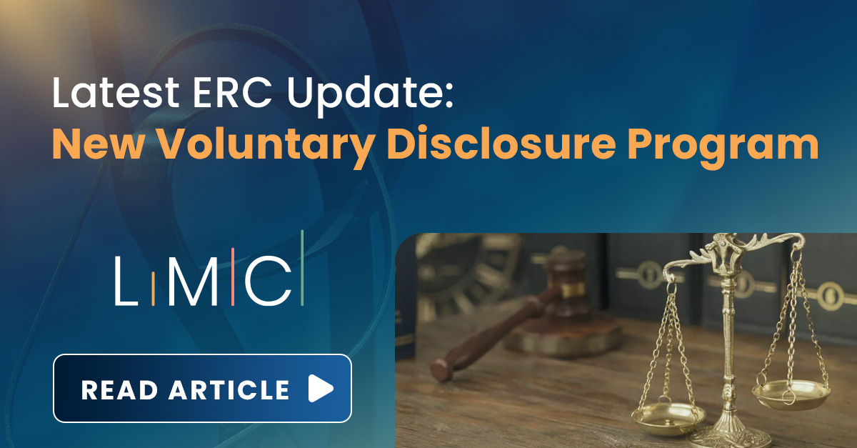 LMC - Latest ERC Update: New Voluntary Disclosure Program