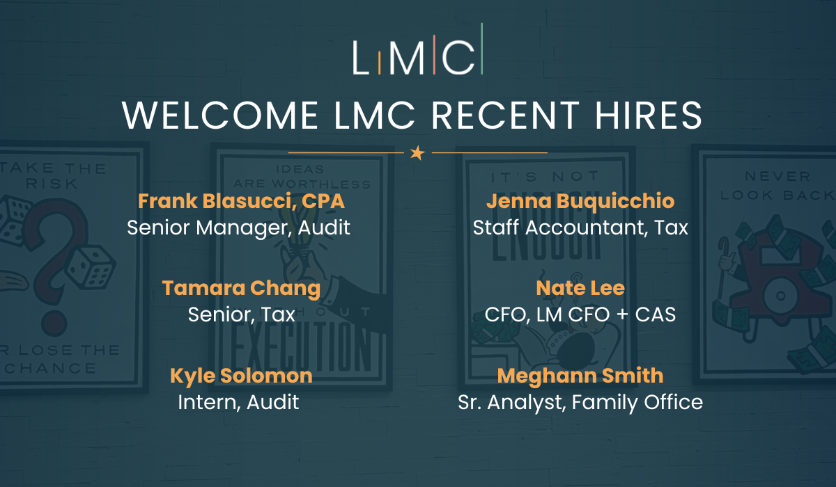 LMC - Welcome LMC Recent Hires